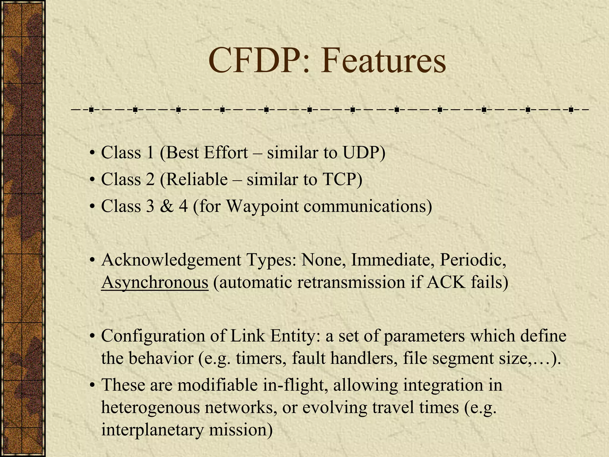 Ccsds based file delivery protocol (cfdp) v1p3 | PDF