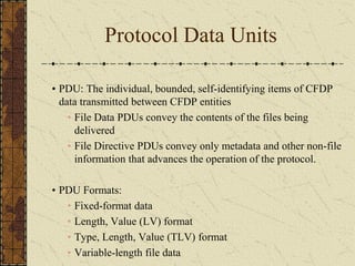 Ccsds based file delivery protocol (cfdp) v1p3 | PDF