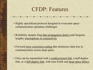 Ccsds based file delivery protocol (cfdp) v1p3 | PDF