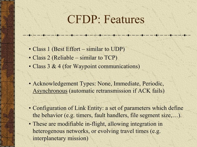Ccsds based file delivery protocol (cfdp) v1p3 | PPT | Free Download