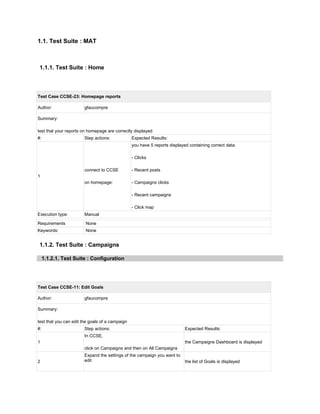 CCSE test plan | PDF