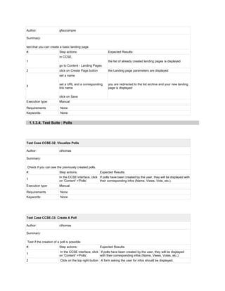 CCSE test plan | PDF