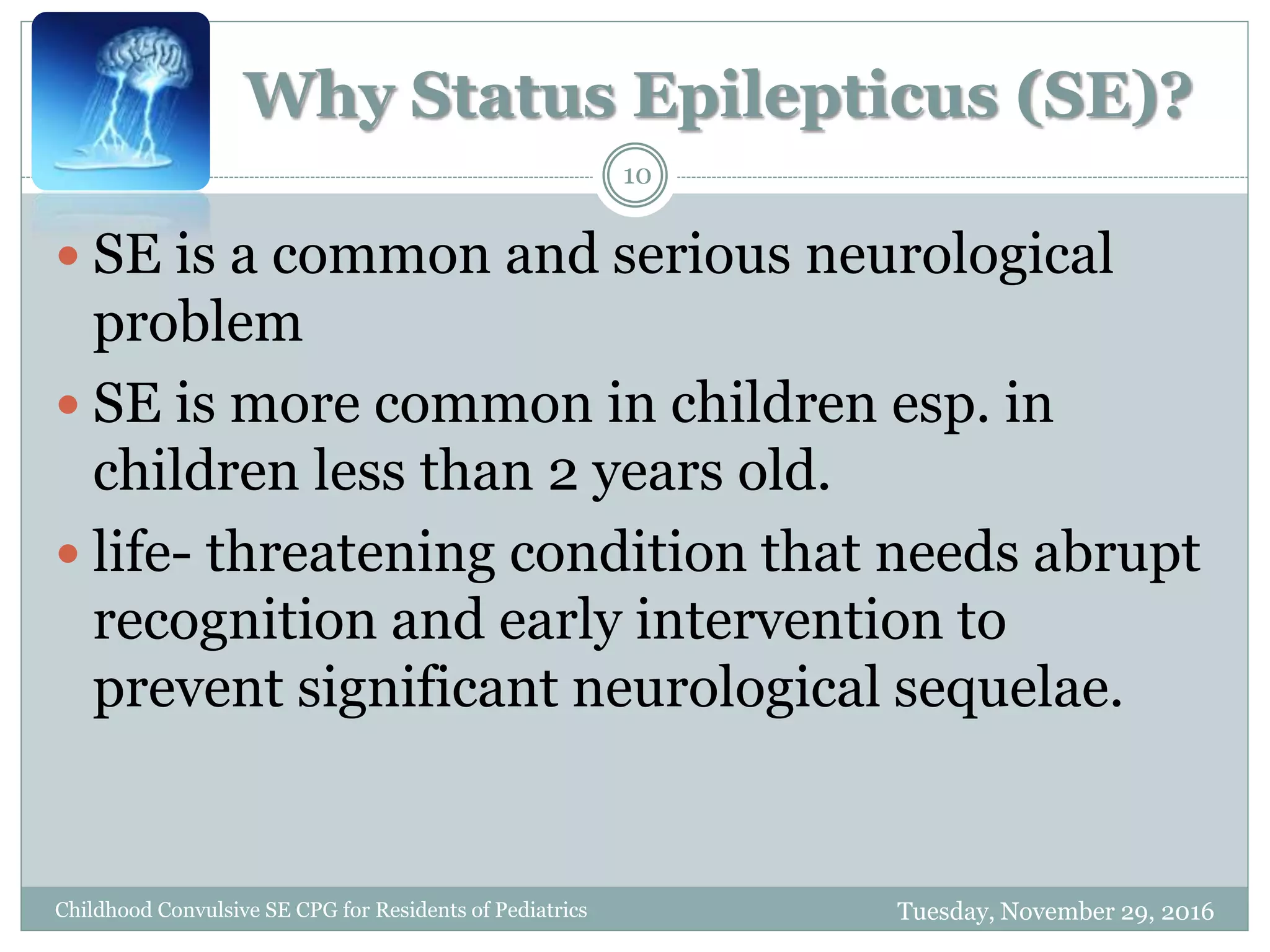 Management of convulsive status epilepticus in children: an adapted ...