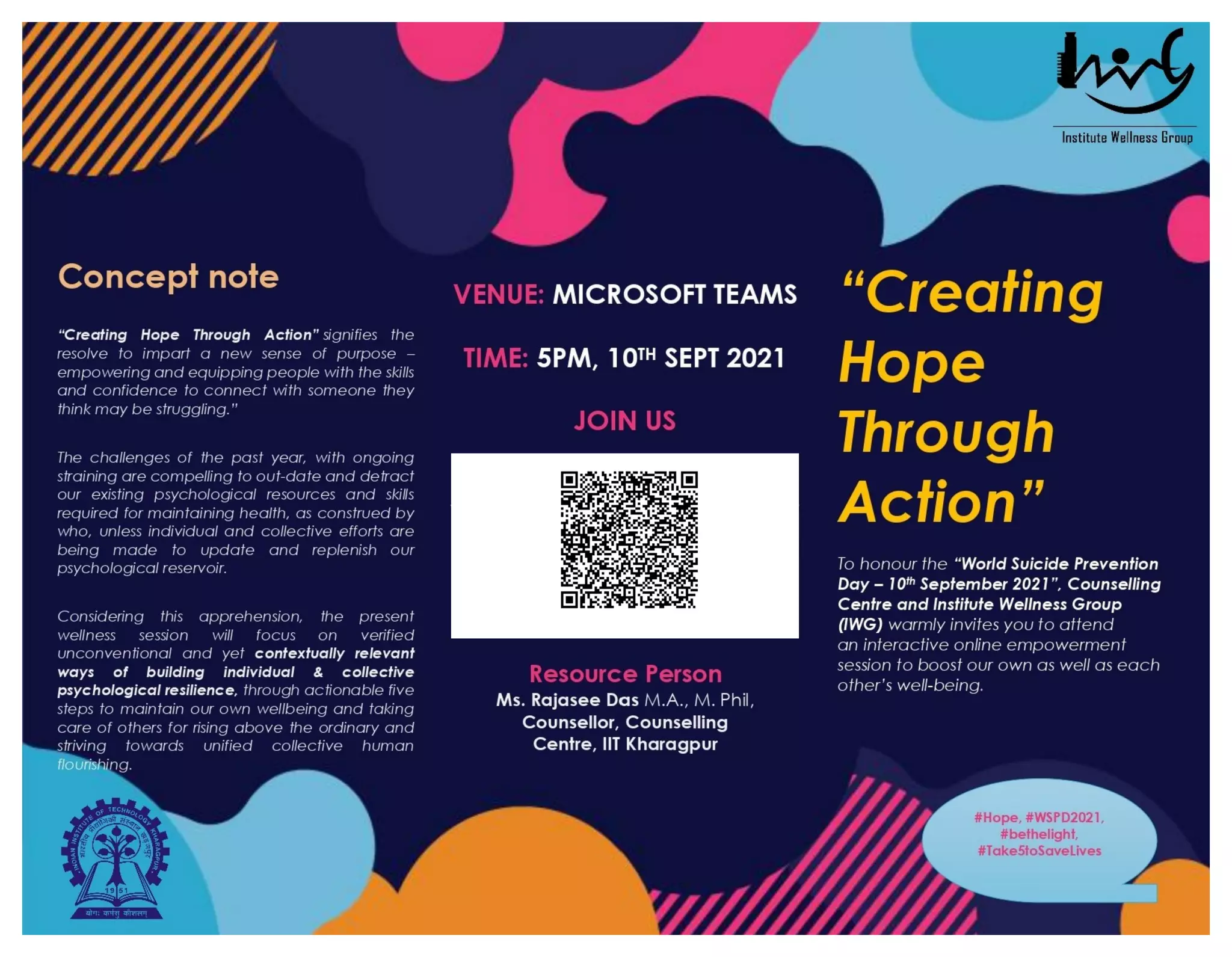 "Creating Hope Through Action -"Event Flyer_Infographic | PDF