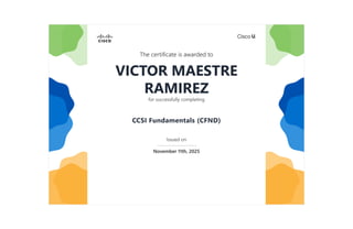 CCSI Fundamentals (CFND) - Cisco Certificate | PDF