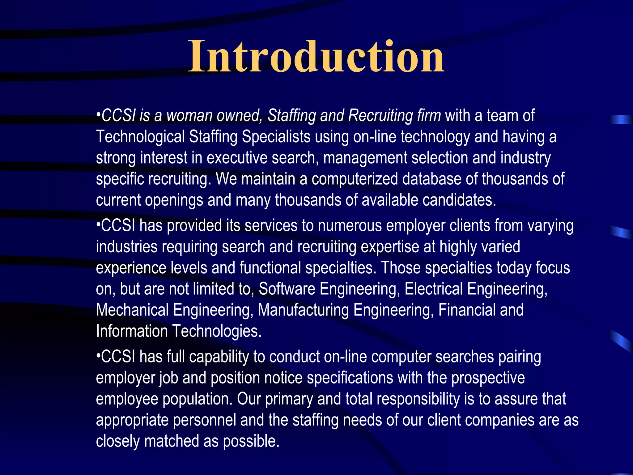 Ccsi Power Point | PPT