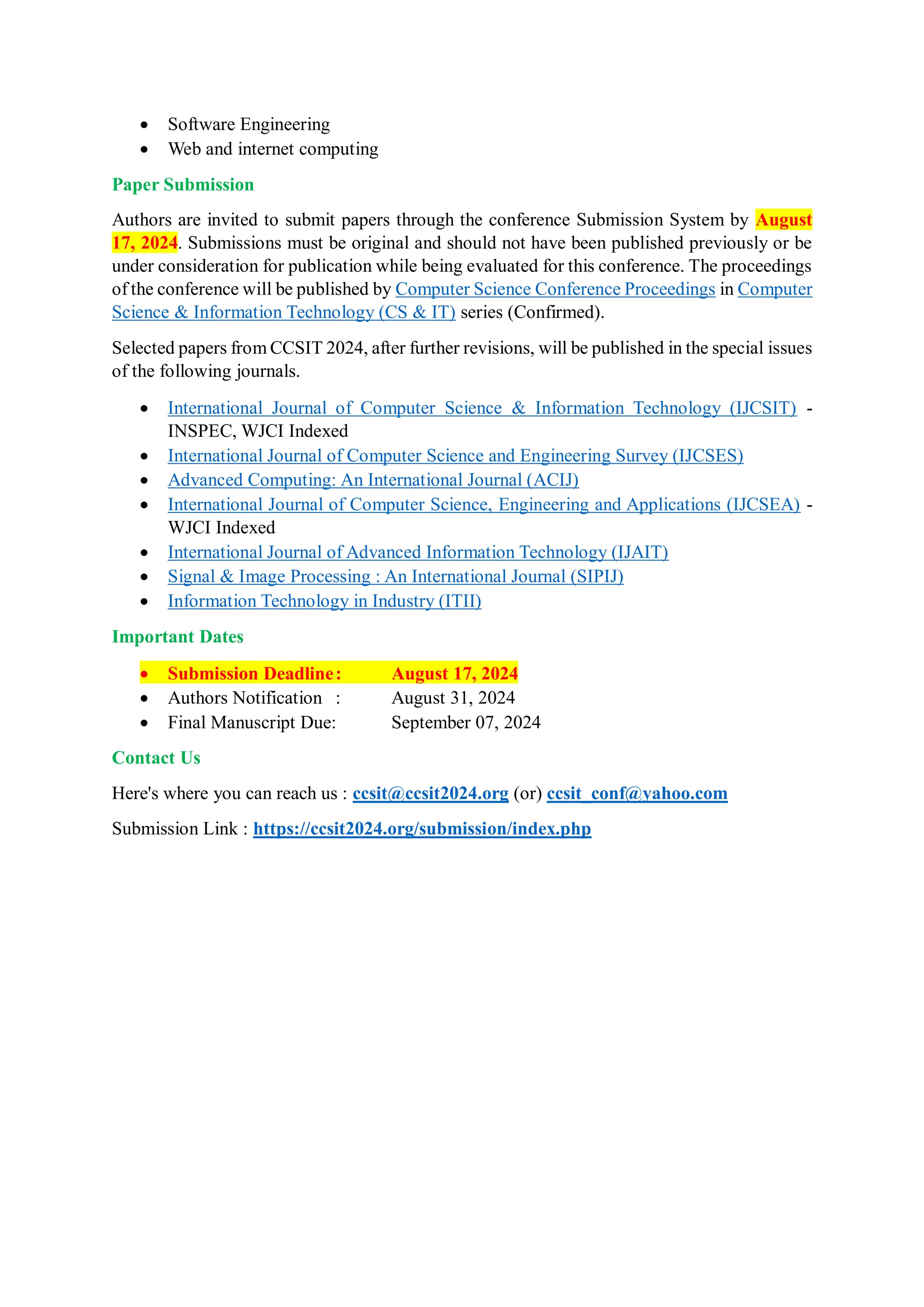 14th International Conference on Computer Science and Information ...