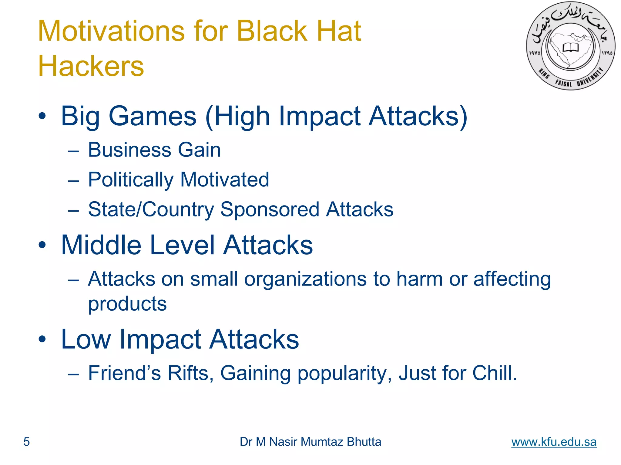 Introduction to Ethical Hacking | PPT