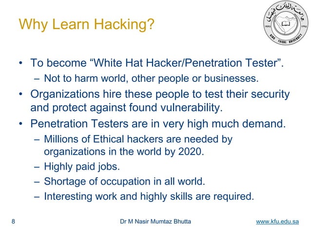 Introduction to Ethical Hacking | PPT