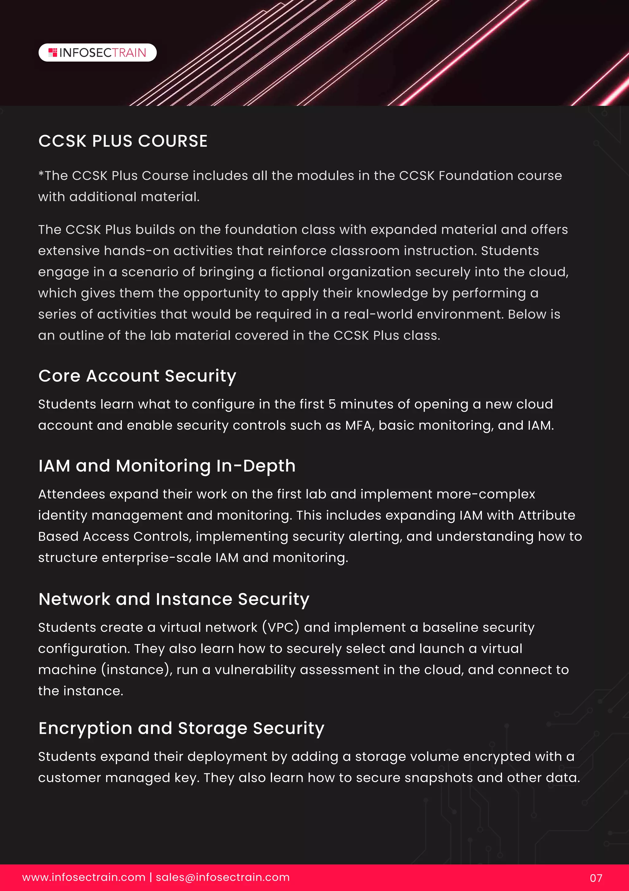 Ccsk course content v1 | PDF