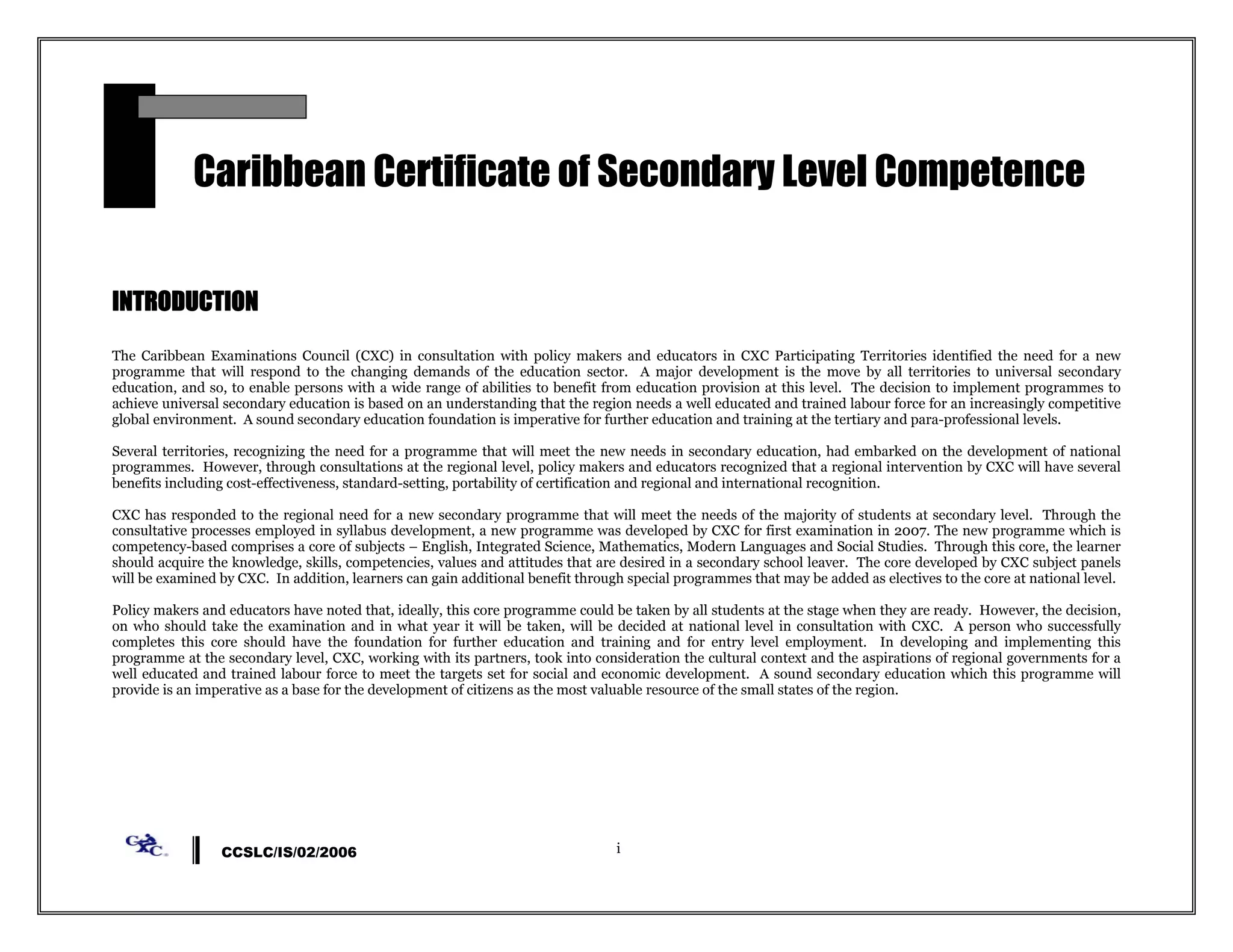 Ccslc syllabus (integrated science) Leroy walker | PDF