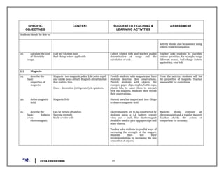 Ccslc syllabus (integrated science) Leroy walker | PDF