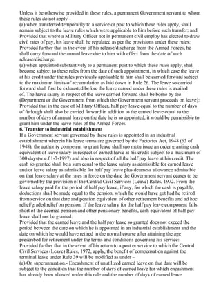 Ccs(leave rule)1972 | DOC