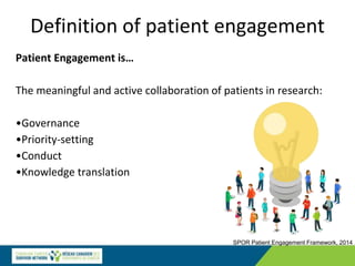 Why Patient Engagement is Imperative: Implications for research ...