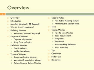 All About Meeting Minutes | PPTX