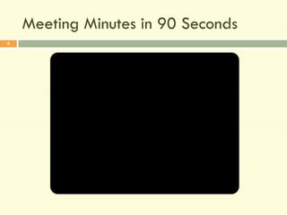 All About Meeting Minutes | PPTX