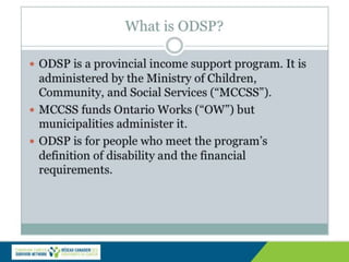 CCSN ODSP disability PLE Nov 16 2022_FINAL(1).pptx | Free Download