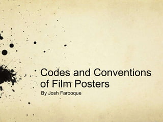 Codes and Conventions of Film Posters | PPT