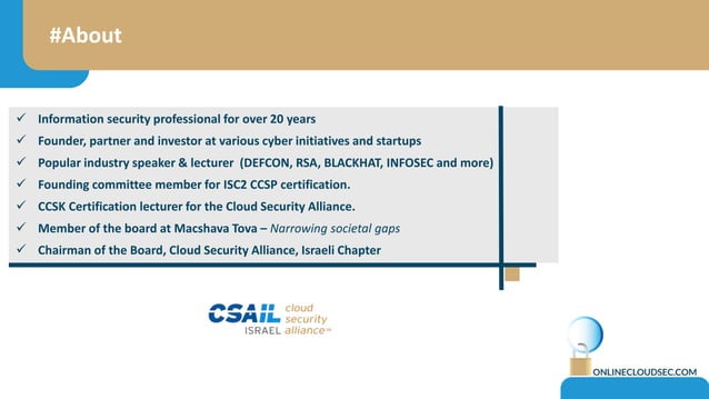 Cloud security certifications landscape | PPT
