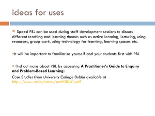 Learning and Teaching Strategy PBL session | PPT