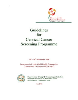 Cervical cancer screening | PDF