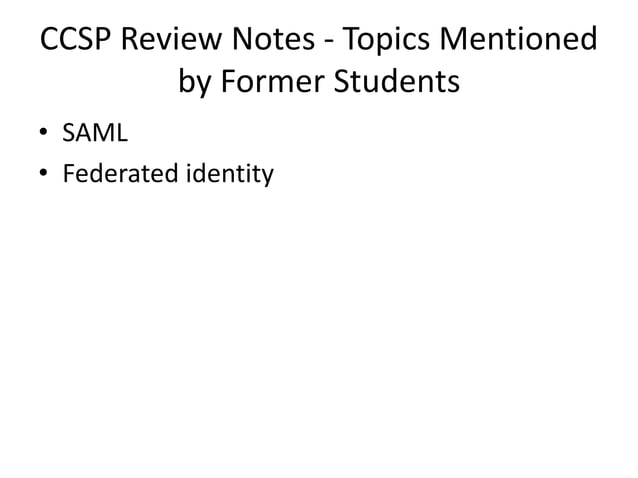 CCSP Official Review Notes - 2019 version by Ben.pptx | Cloud Computing ...