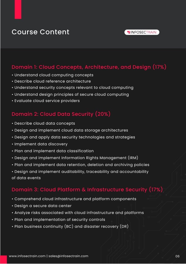 CCSP_Training_v2_Course_syllabus &content.pdf | Cloud Computing | Internet