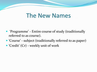 Choice Based Credit Semester System ppt | PPT