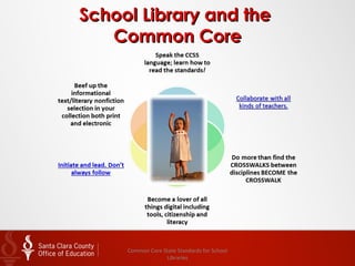Common Core State Standards 101 for California School Libraries | PPT ...
