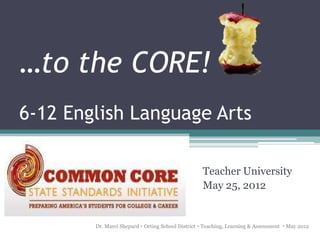 Common Core State Standards English Language Arts | PPT