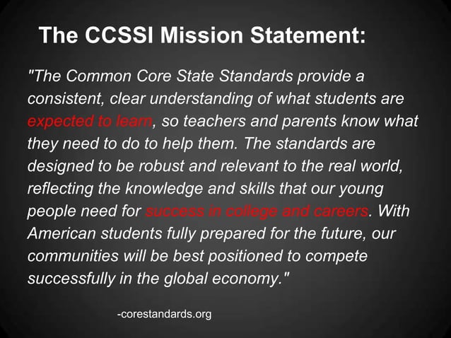 Common Core Presentation | PPT
