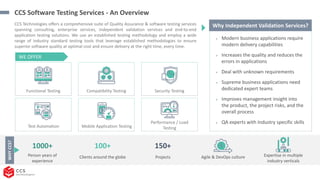 Testing Services - Software Quality Assurance | PDF