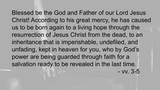 A Living Hope (1 Peter 1:1-12) | PPTX