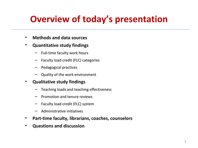 CCSU Presentation on Faculty Workload | PPT