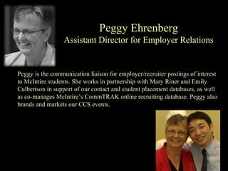 Presentation by Peggy Ehrenberg | PPT | Job Fairs | Job Search
