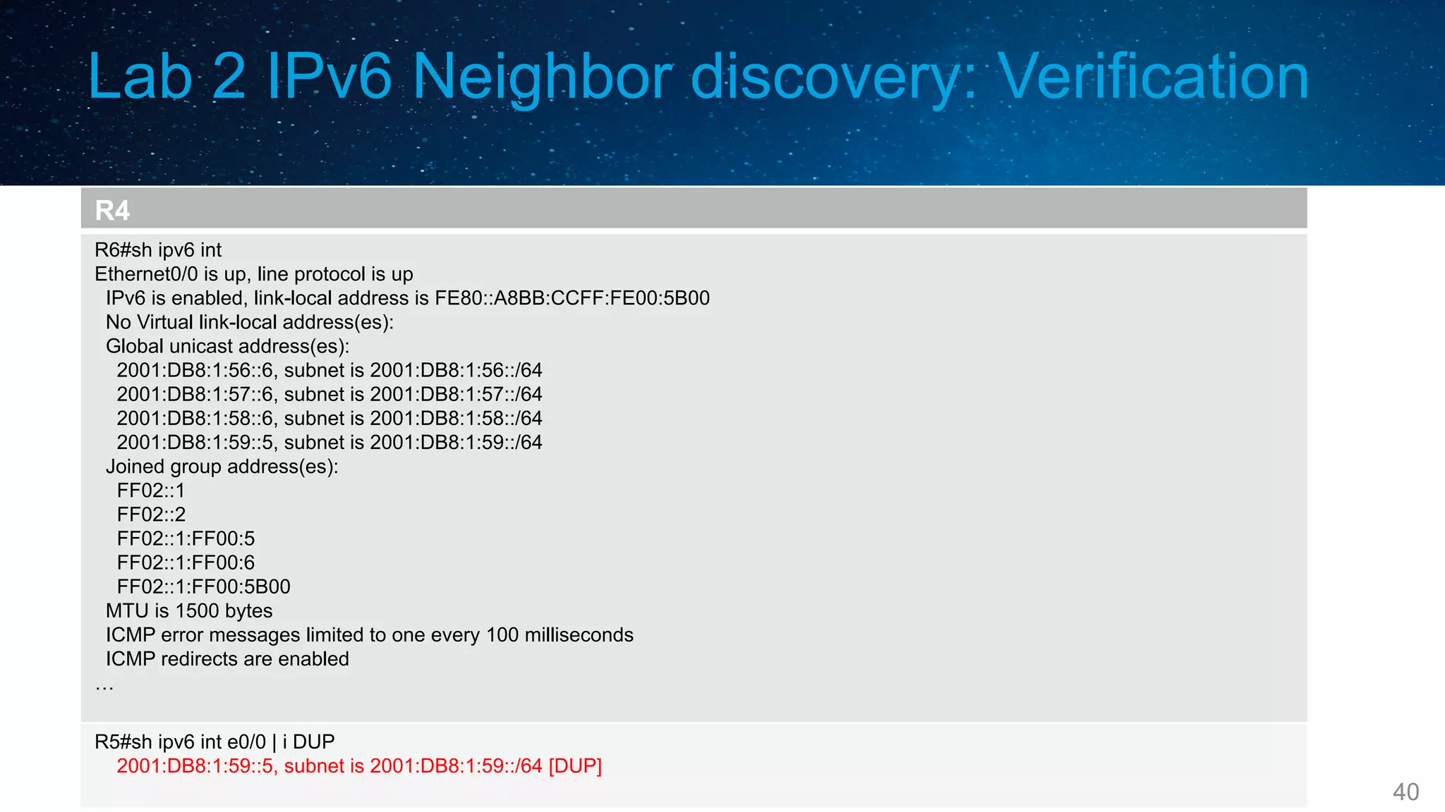 Hands-on Experience with IPv6 Routing and Switching | PDF