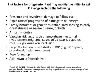 CCT and TARGET PRESSURE in Glaucoma Management - Pfizer Symposium.pptx