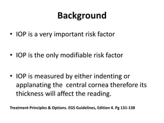 CCT and TARGET PRESSURE in Glaucoma Management - Pfizer Symposium.pptx