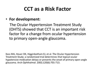 CCT and TARGET PRESSURE in Glaucoma Management - Pfizer Symposium.pptx
