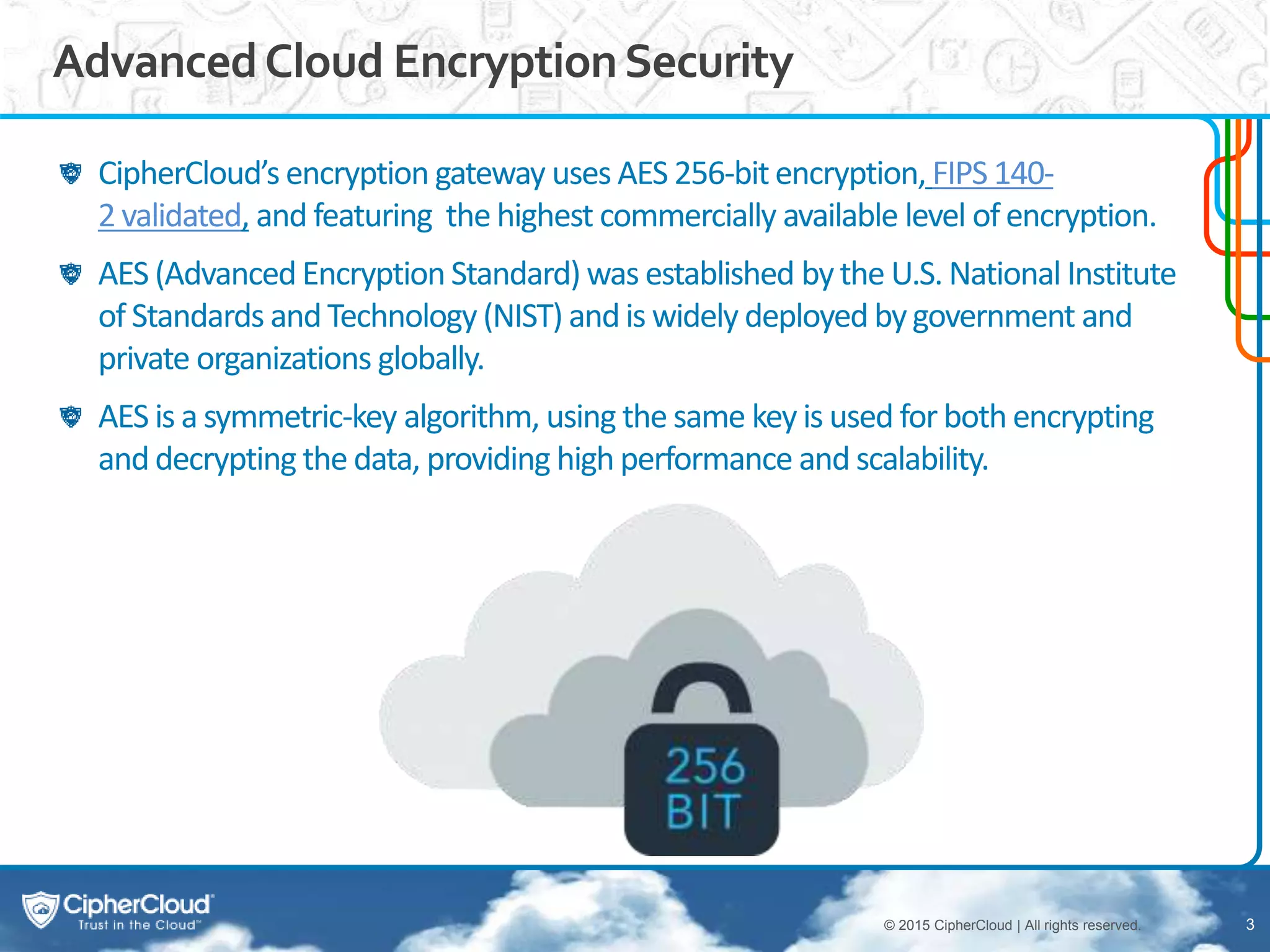 CipherCloud Technology Overview: Encryption | PPTX | Cloud Computing | Internet