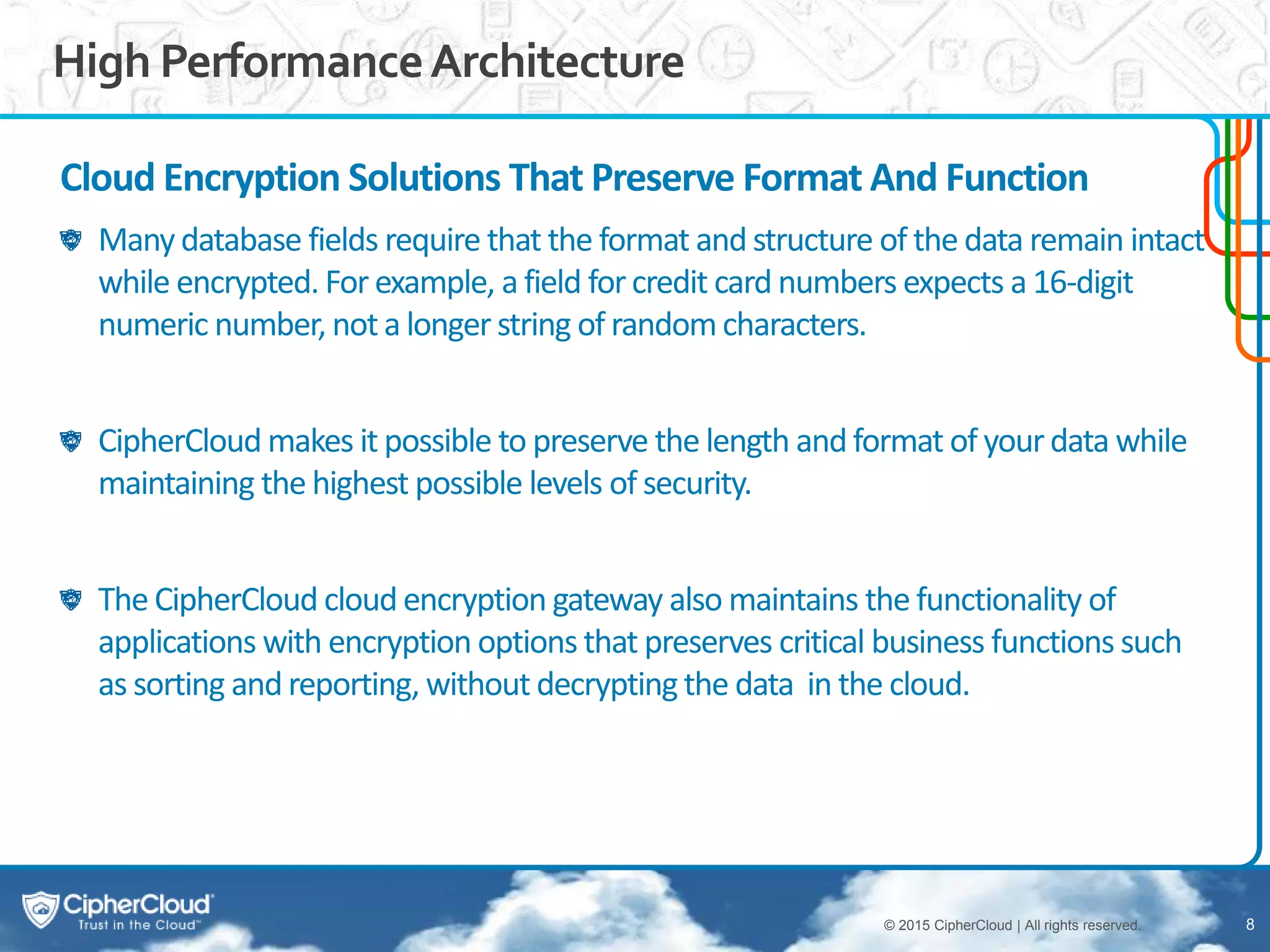 CipherCloud Technology Overview: Encryption | PPTX | Cloud Computing ...