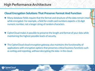 CipherCloud Technology Overview: Encryption | PPTX | Cloud Computing ...