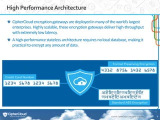 CipherCloud Technology Overview: Encryption | PPTX | Cloud Computing | Internet