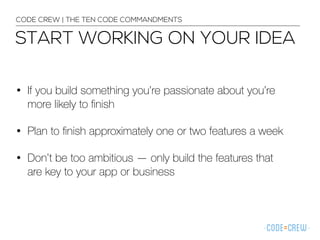 The Ten Code Commandments | PDF | Programming Languages | Computing