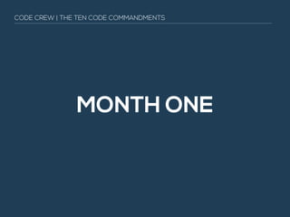 The Ten Code Commandments | PDF | Programming Languages | Computing