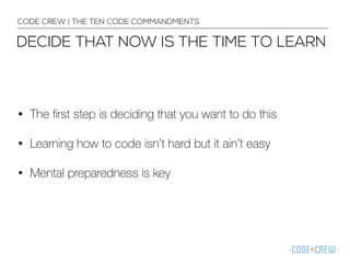 The Ten Code Commandments | PDF | Programming Languages | Computing