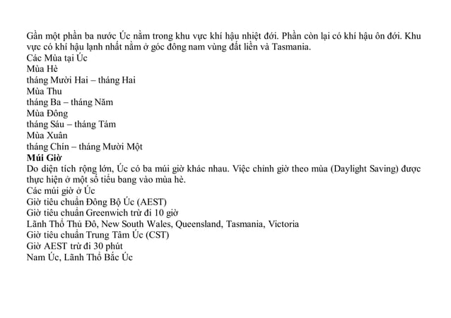 Hệ thống giao thông nước Úc | PPT