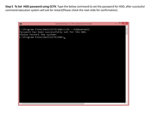Cctk support for setting hdd password | PPTX