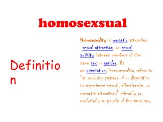 homosexsual | PPTX