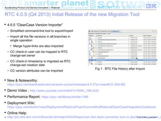 ClearCase Version Importer - a migration tool to Rational Team Concert SCM | PPT